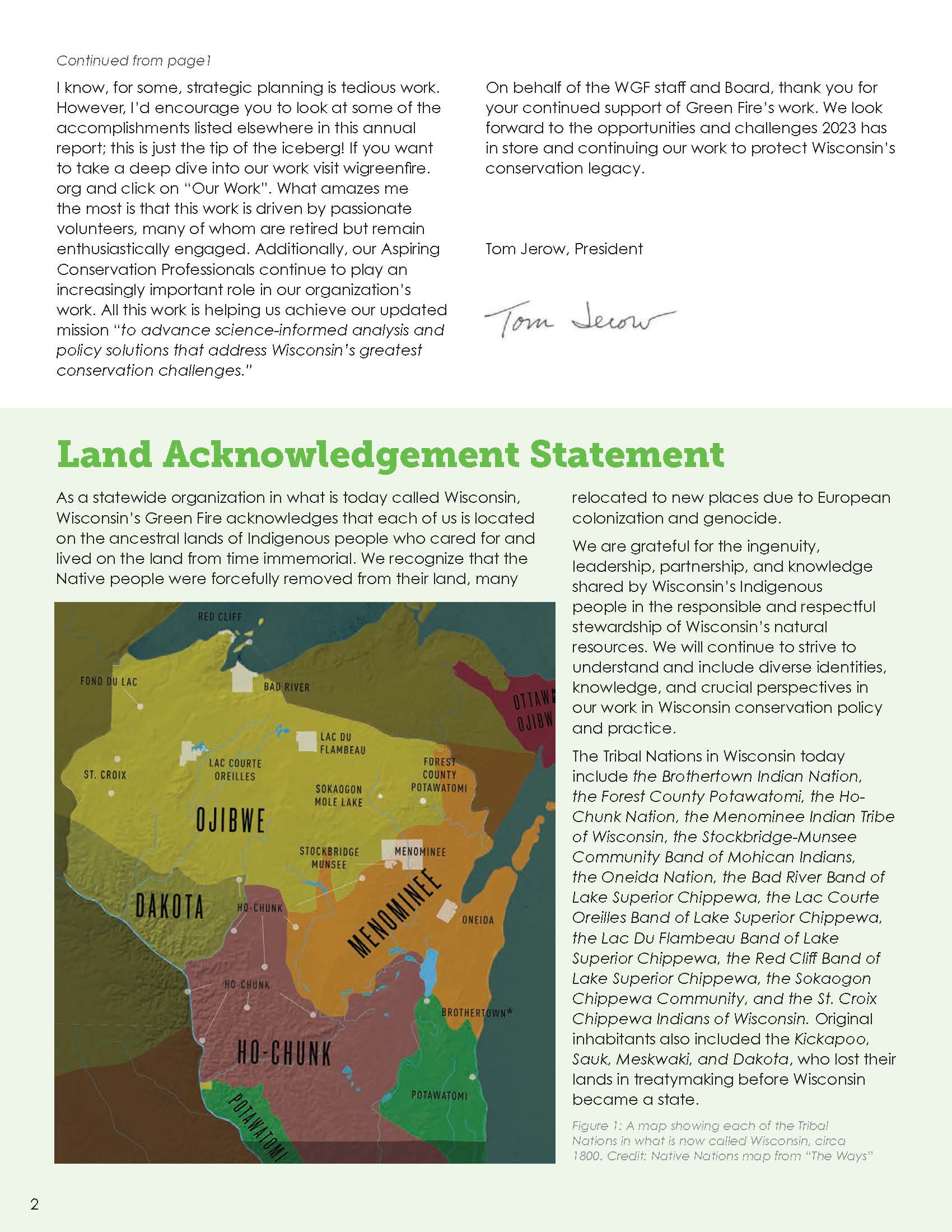 Annual Reports • Wisconsin’s Green Fire