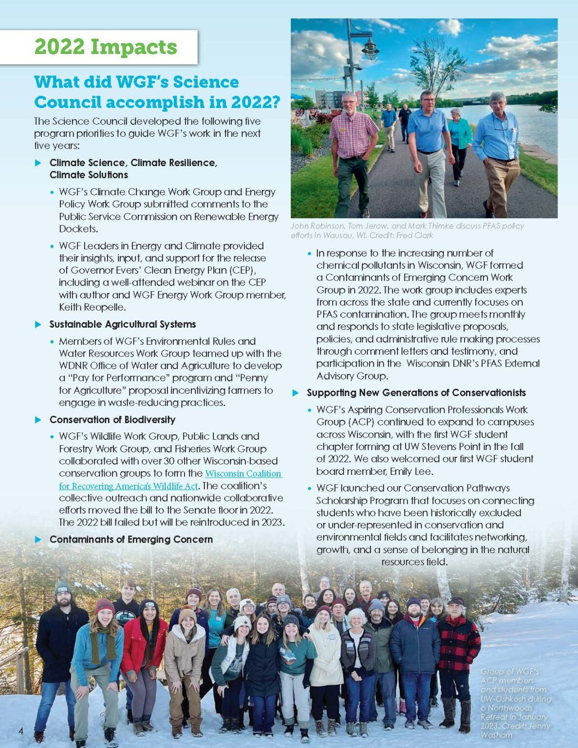 Annual Reports • Wisconsin’s Green Fire